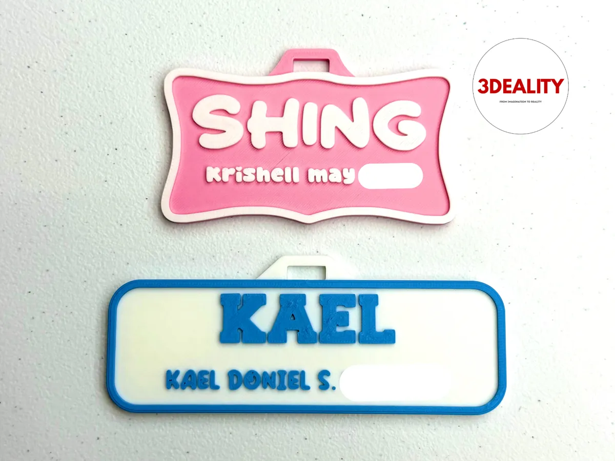 Name Tag Customizable Template - Free 3D Print Model - MakerWorld