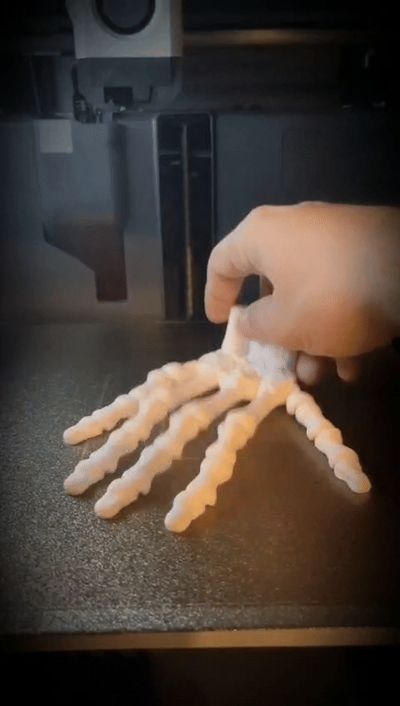 Articulated Skeleton Hand(Print in place) by 3D URSA - MakerWorld