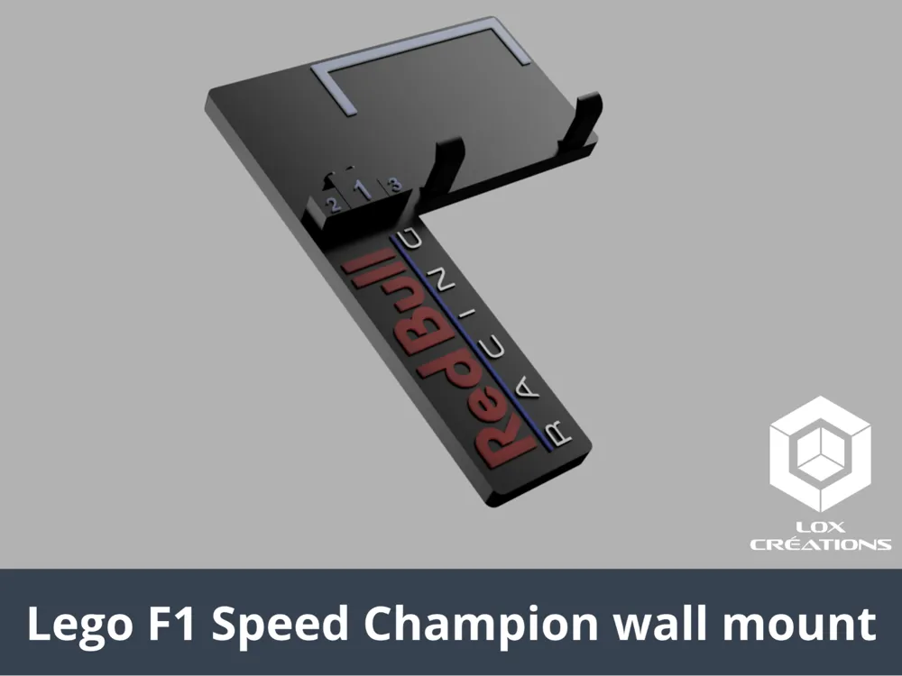 Wall mount for F1 Speed Champion - Free 3D Print Model - MakerWorld