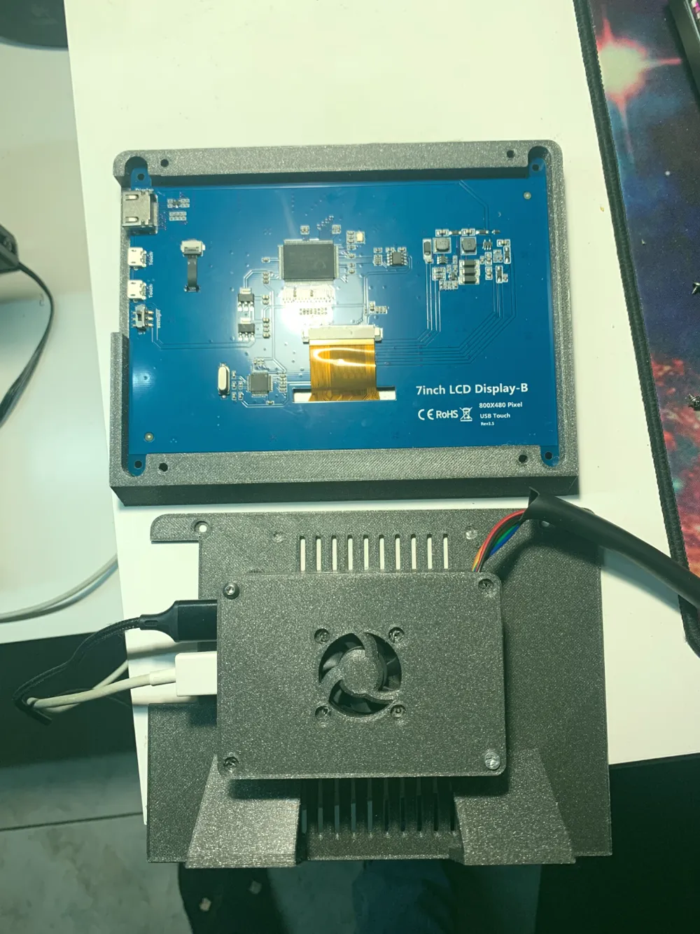 7 inch screen case + Rasp Pi 4 Case by BOBCUT3D.GR - MakerWorld