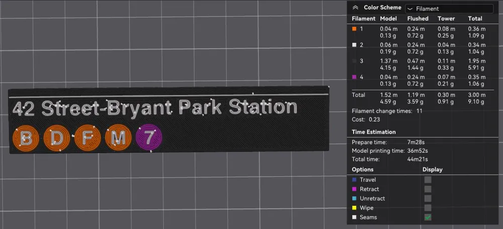 42nd Street Subway Sign MTA Transit by Admin3D - MakerWorld