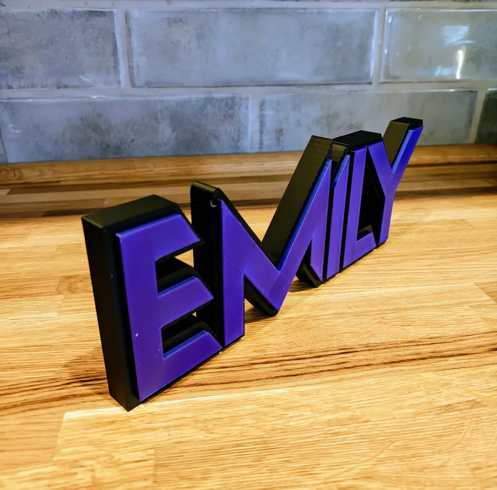 Kpop Demon Hunter Font ***EMILY*** - Free 3D Print Model - MakerWorld