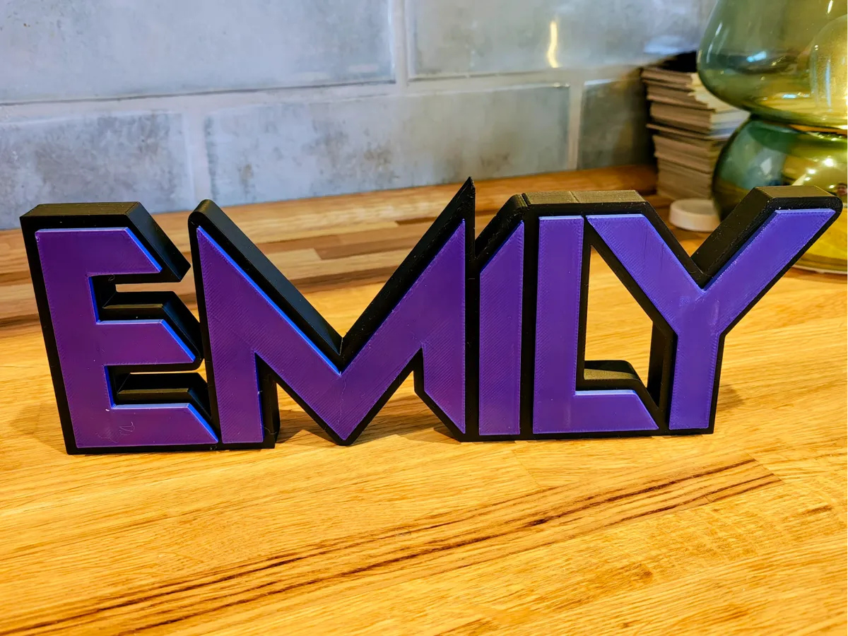 Kpop Demon Hunter Font ***EMILY*** - Free 3D Print Model - MakerWorld