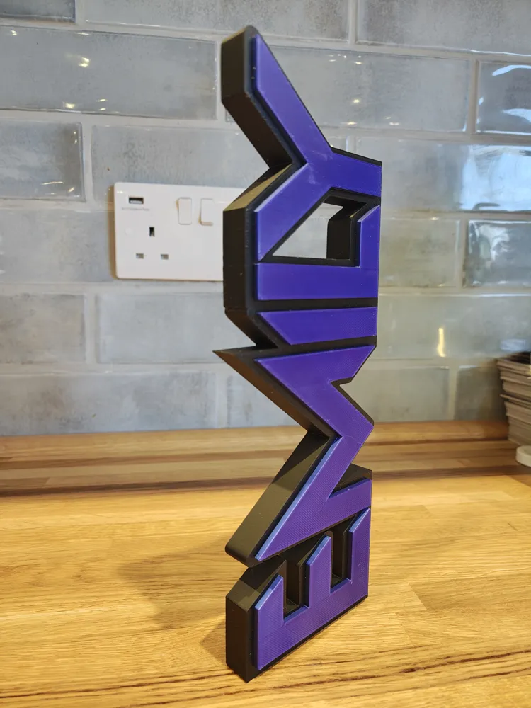 Kpop Demon Hunter Font ***EMILY*** - Free 3D Print Model - MakerWorld