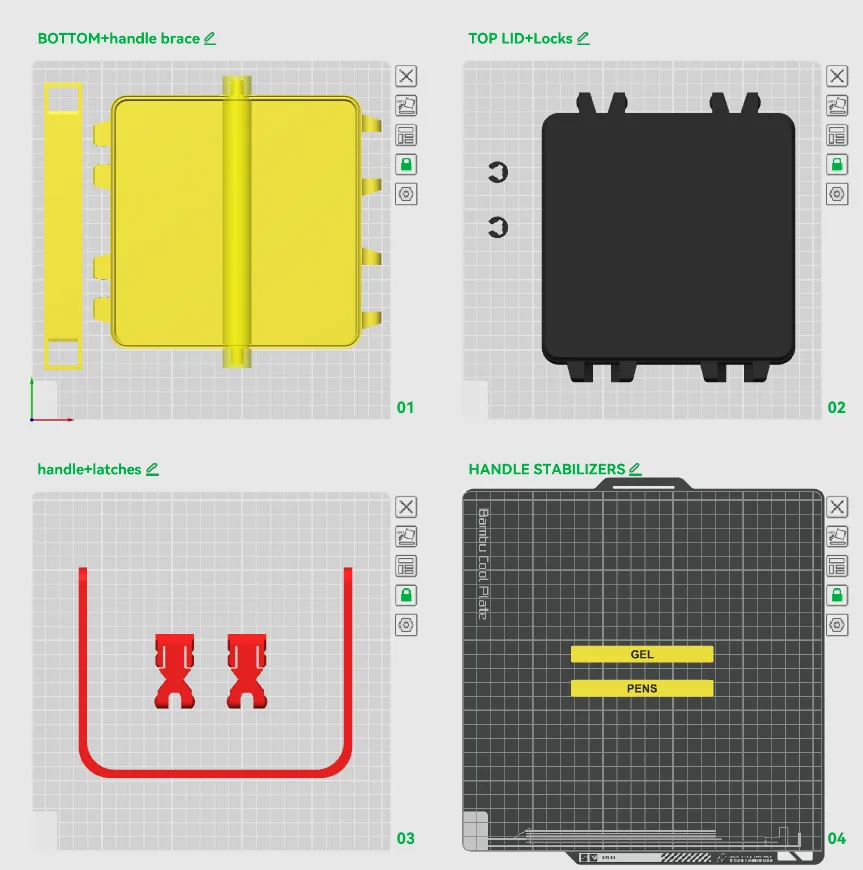 Box with handle and Latches by PJs Printed Pretties MakerWorld ...