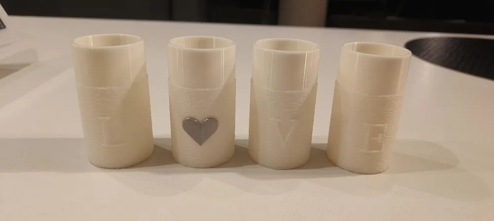 Modern Letter Vase Set - Free 3D Print Model - MakerWorld