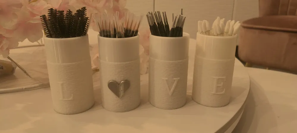 Modern Letter Vase Set - Free 3D Print Model - MakerWorld