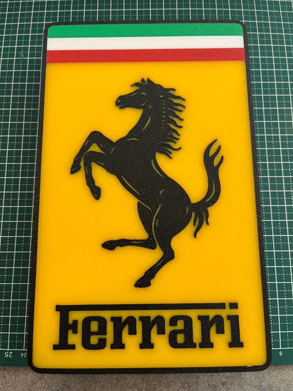 Ferrari Rectangle Logo LED Box by PhV3DWorks - MakerWorld