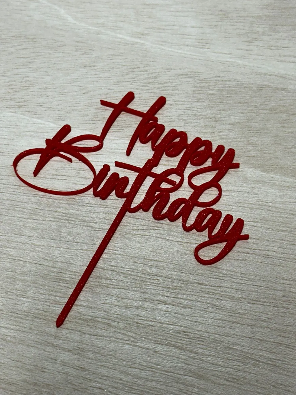 Happy Birthday Cake Topper - Free 3D Print Model - MakerWorld