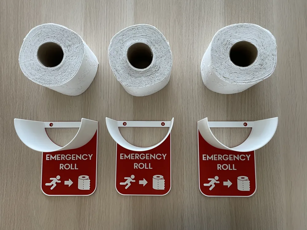 Emergency Toilet Paper Roll Holder by Dominik Palo MakerWorld: Download ...
