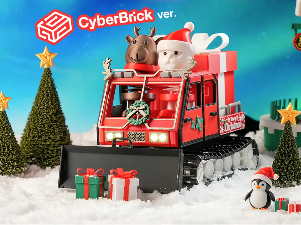 Christmas Santa's Snowcat - CyberBrick RC - Free 3D Print Model ...