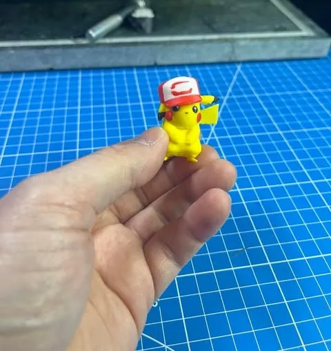 pikachu ash caps figurine by simZnet MakerWorld: Download Free 3D Models