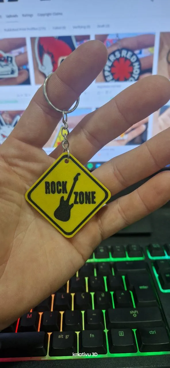 Keychain Rock zone by kriativu 3D - MakerWorld