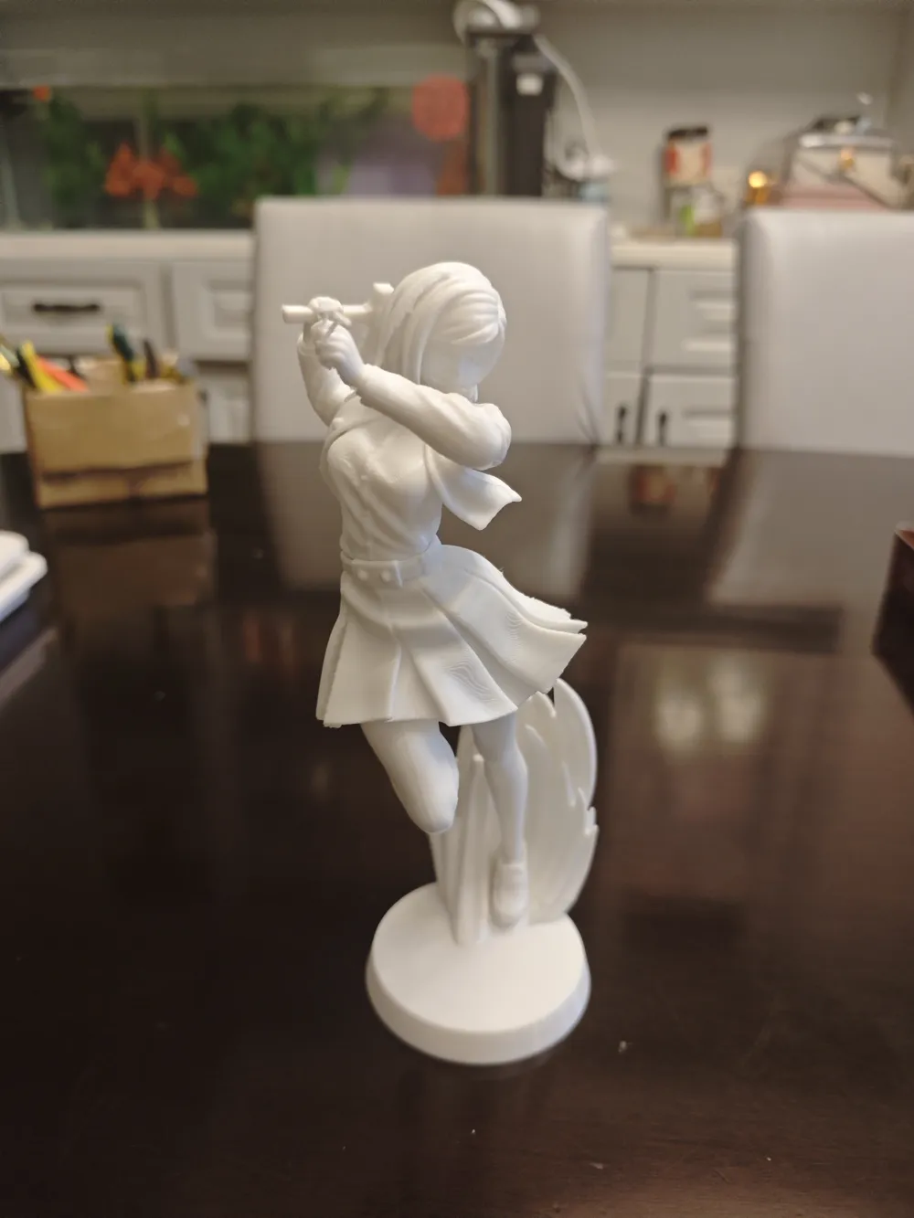 Girl figurine, 19 pieces, easy assembly with glue, paintable, sturdy ...