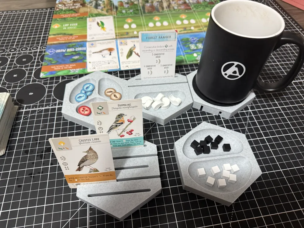 Board Game Coasters - Wyrmwood Remix - Free 3D Print Model - MakerWorld