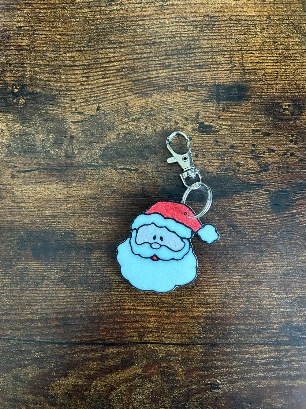 Christmas Santa keychain by Slowpoks Workshop - MakerWorld