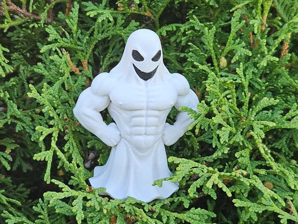 Muscular Halloween ghost figure by FabLab_ee MakerWorld: Download Free ...