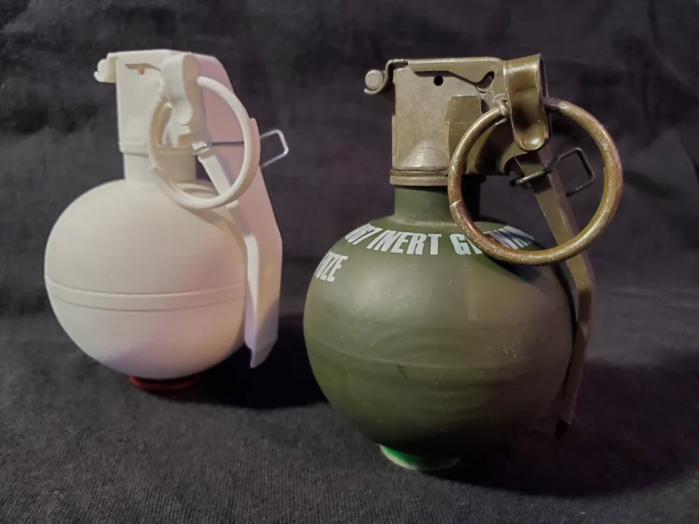 Realistic M67 Fragmentation Grenade Model V2 by missing_string - MakerWorld