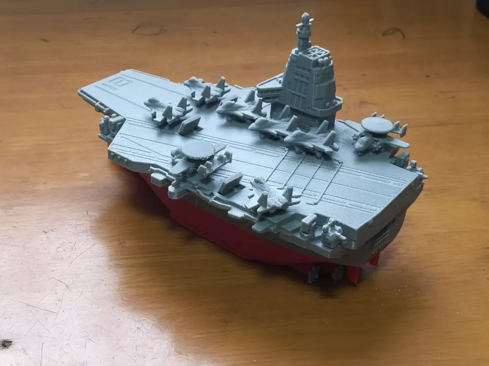 Chibi Warship 003 Fujian Carrier - Free 3D Print Model - MakerWorld