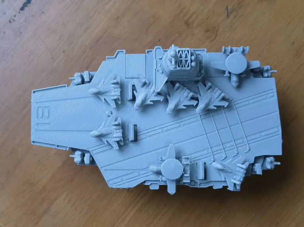 Chibi Warship 003 Fujian Carrier - Free 3D Print Model - MakerWorld