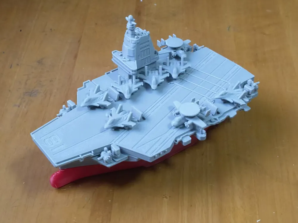 Chibi Warship 003 Fujian Carrier - Free 3D Print Model - MakerWorld
