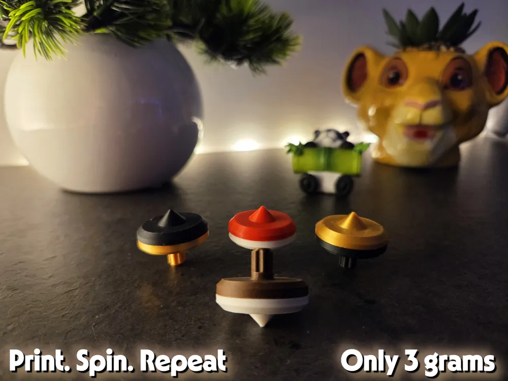 Mini Spinning Top - Free 3D Print Model - MakerWorld