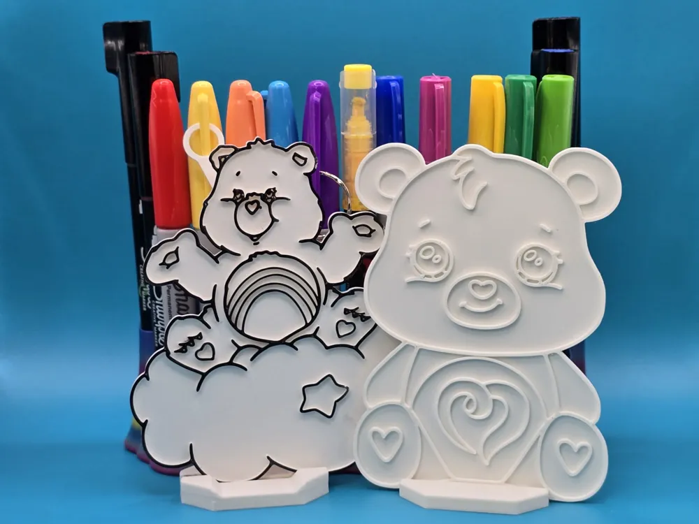 Care Bears Happy Coloring - Free 3D Print Model - MakerWorld