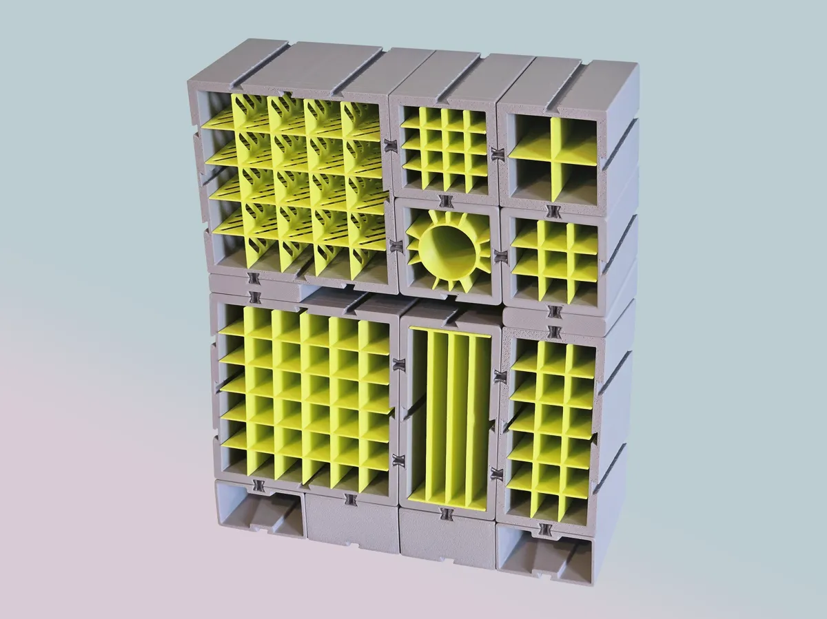 Modular desk organizer - ModBlox - Free 3D Print Model - MakerWorld
