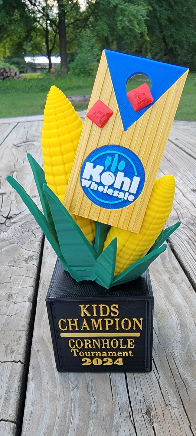 Corn - Cornhole Trophy by mik-ace MakerWorld: Download Free 3D Models