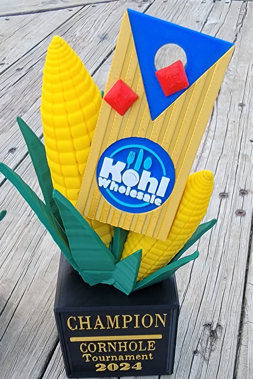 Corn - Cornhole Trophy by mik-ace MakerWorld: Download Free 3D Models