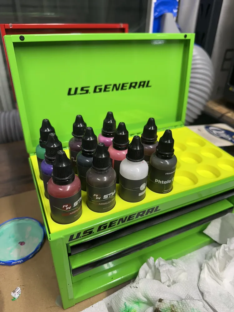 US General Mini Toolbox Airbrush Paint Insert - Free 3D Print Model ...