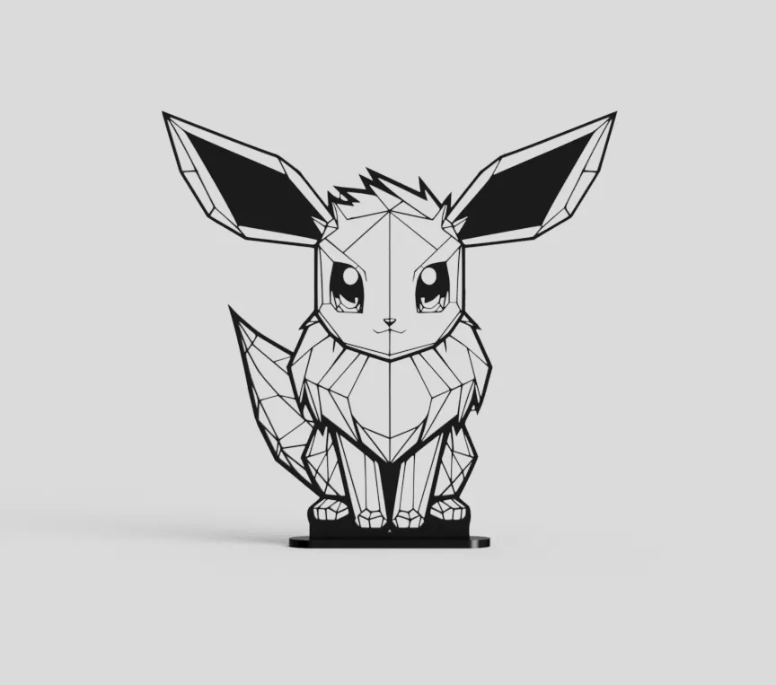 Geometric Eevee low poly by HJ_3D_ - MakerWorld