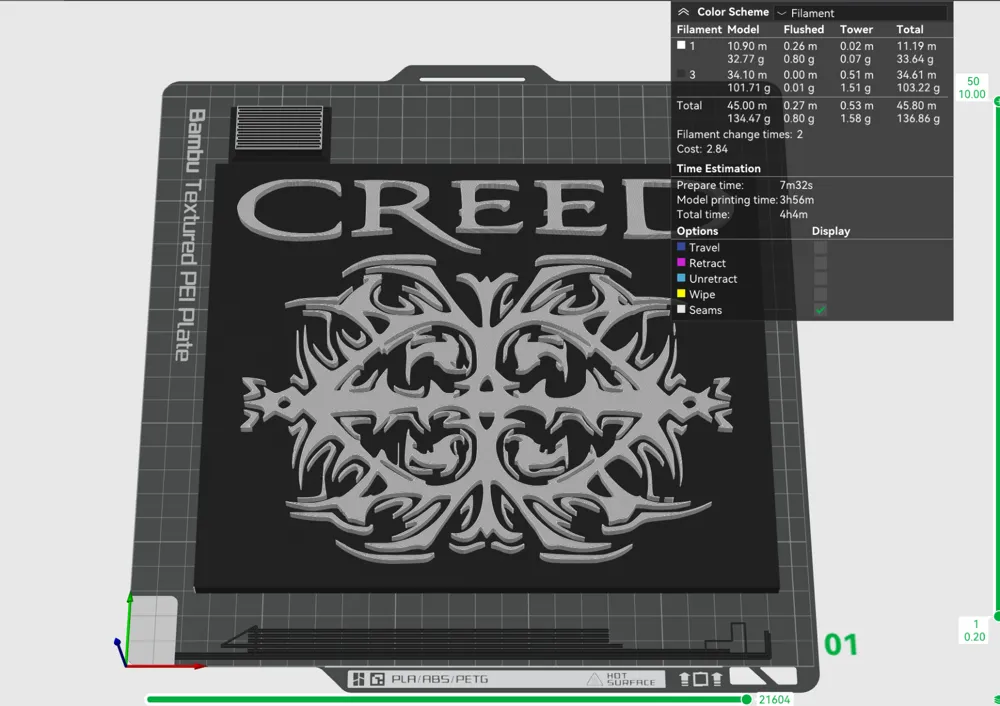 Creed Rock Band Logo Sign Plaque by AHensley MakerWorld: Download Free ...