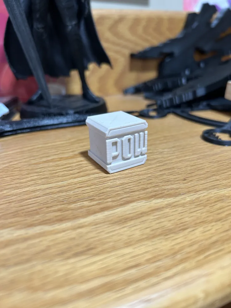 Mario POW Block - Free 3D Print Model - MakerWorld