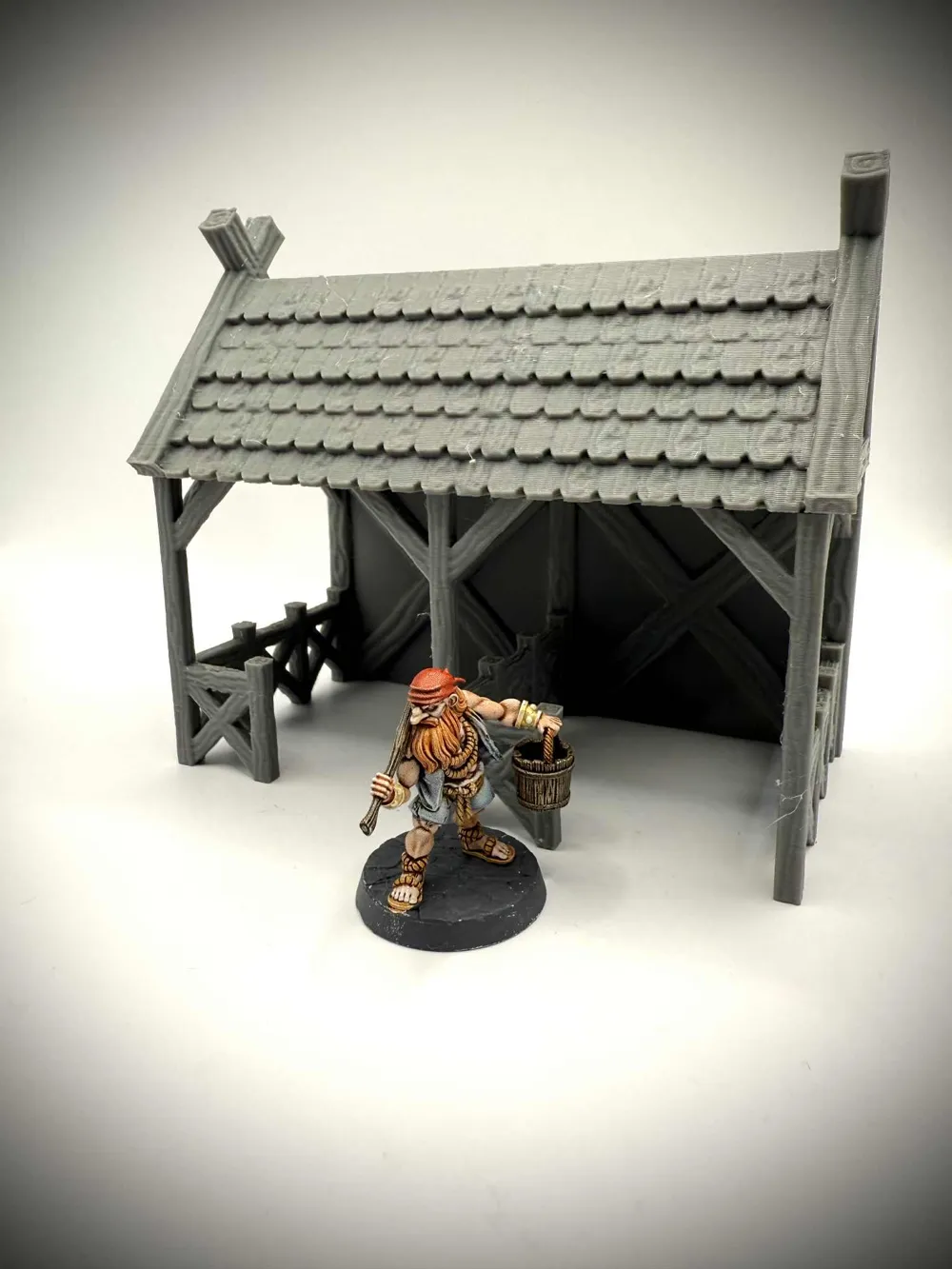 Rustic Stable – DND Fantasy Terrain - Free 3D Print Model - MakerWorld