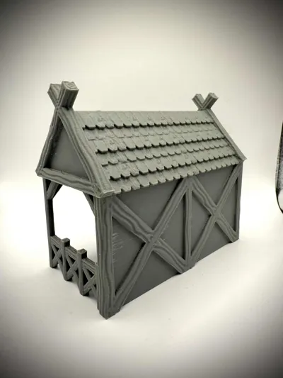Rustic Stable – DND Fantasy Terrain - Free 3D Print Model - MakerWorld