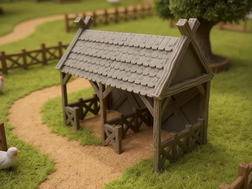 Rustic Stable – DND Fantasy Terrain by everythingDND MakerWorld ...