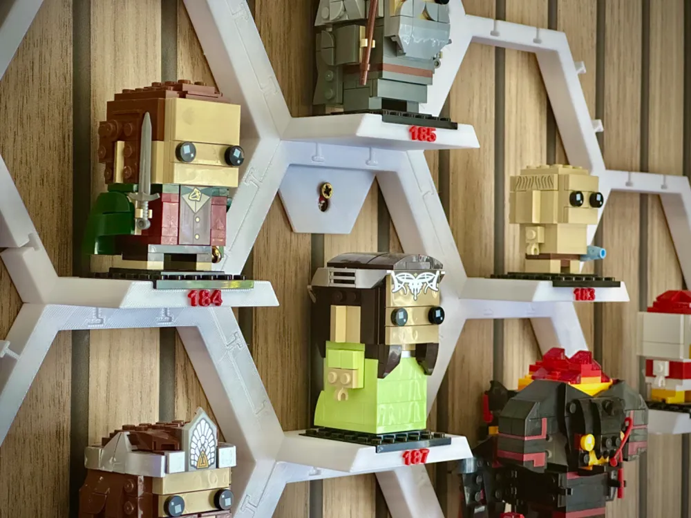 Brickheadz BRICK Compatible Wall Mount - Free 3D Print Model - MakerWorld