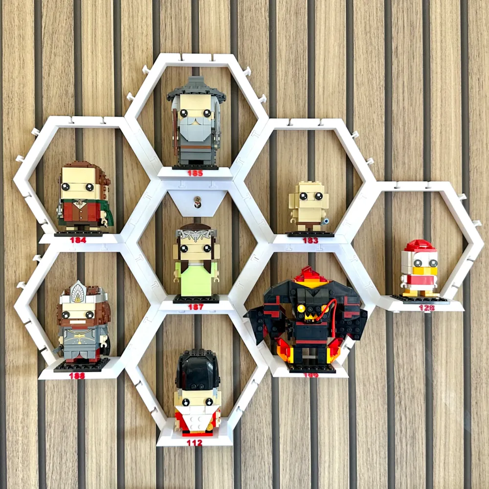 Brickheadz BRICK Compatible Wall Mount - Free 3D Print Model - MakerWorld