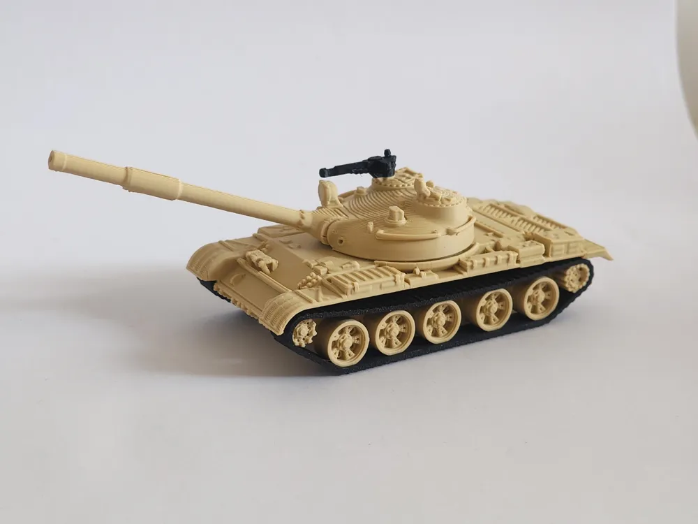 T-62 Main Battle Tank Model 1/72 - Free 3D Print Model - MakerWorld