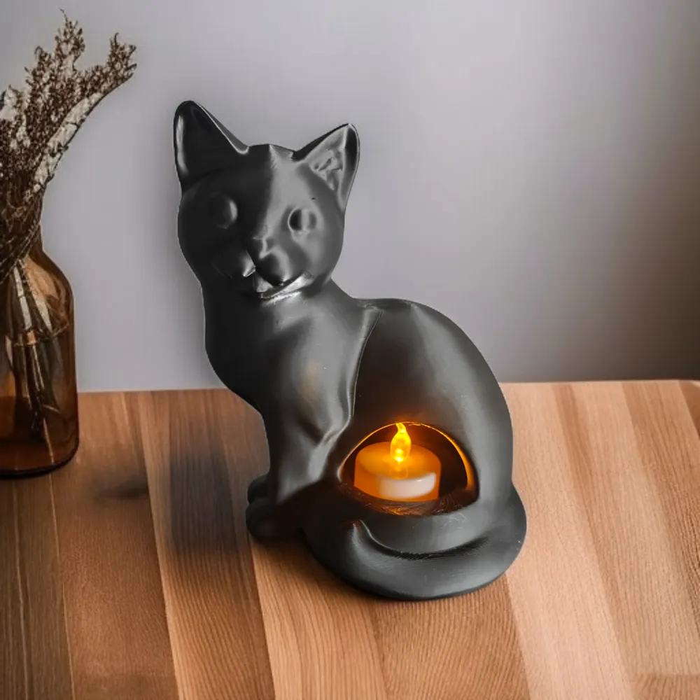 Feline Flame Haven by VirtuPrinto MakerWorld: Download Free 3D Models