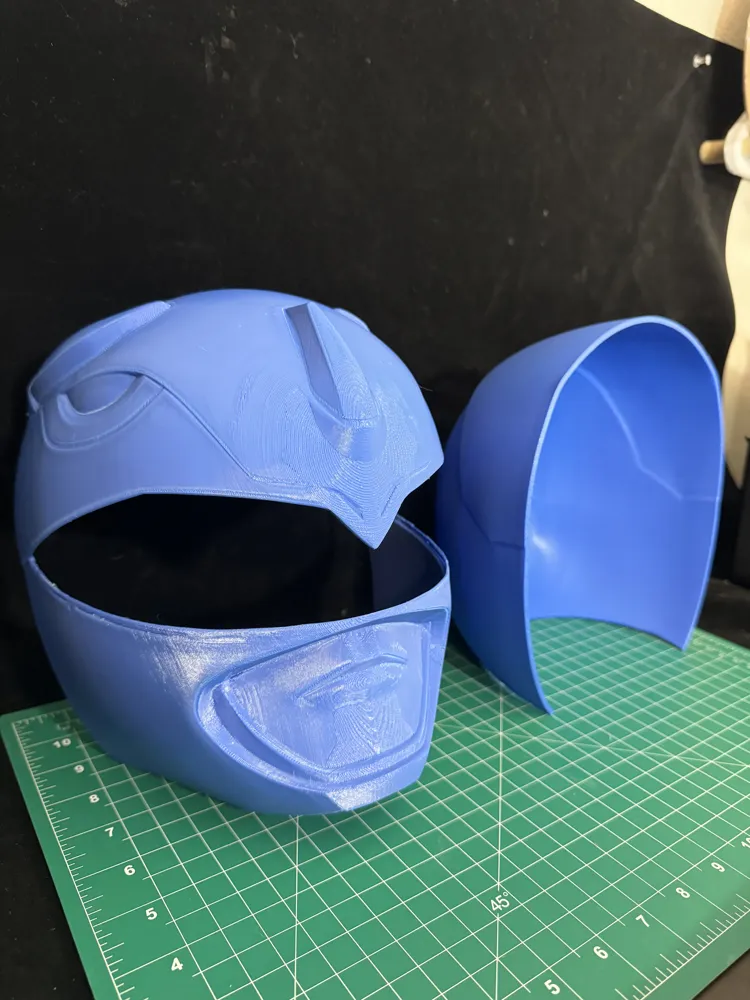 Blue Power Ranger Helmet by StarPlayer MakerWorld: Download Free 3D Models