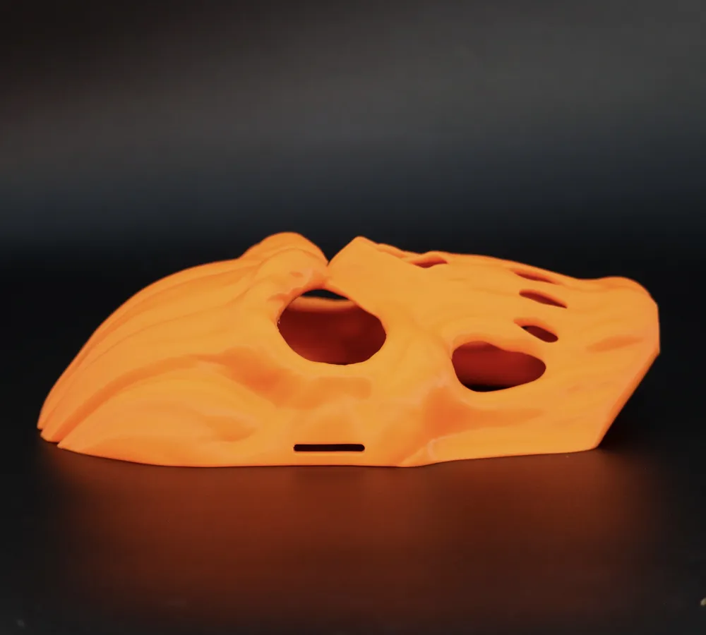 Pumpkin Skull Halloween Mask - Free 3D Print Model - MakerWorld