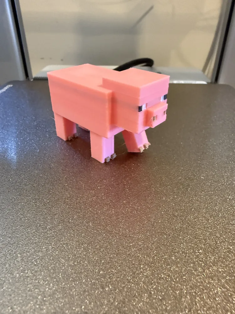 Cute Minecraft Pig by Atrax MakerWorld: Download Free 3D Models
