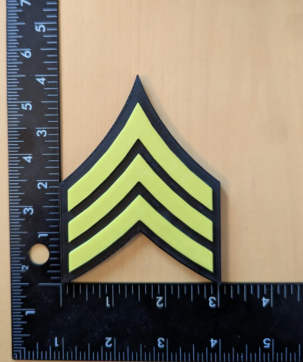 ARMY Sergeant E5 Rank by jwharris79 MakerWorld: Download Free 3D Models