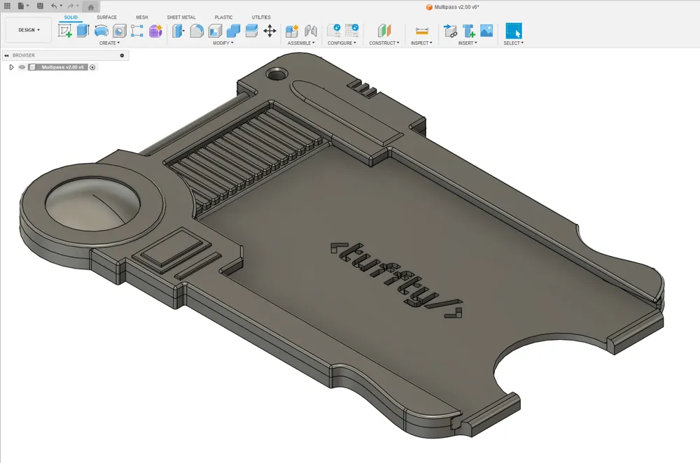 Fifth Element Multipass Badge/ID holder - Free 3D Print Model - MakerWorld