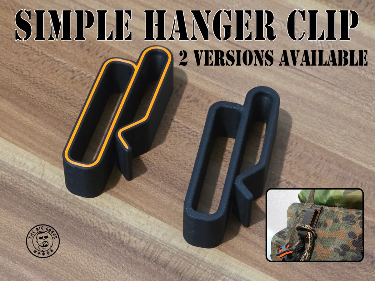SIMPLE HANGER CLIP - Free 3D Print Model - MakerWorld