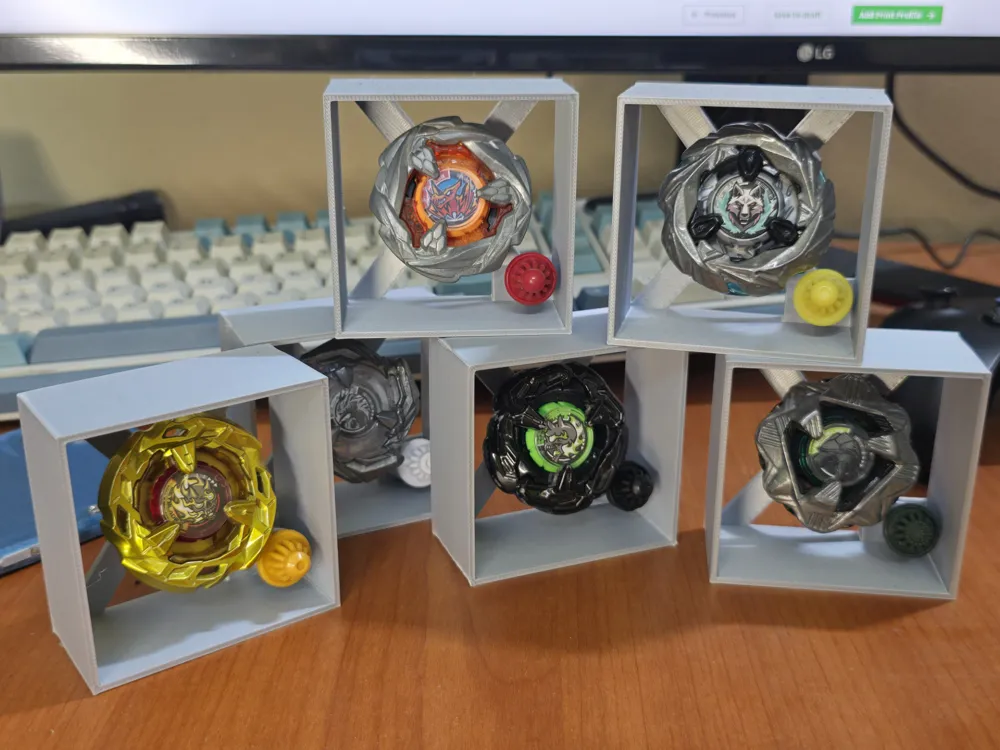 Stackable Beyblade X case V2 - Free 3D Print Model - MakerWorld