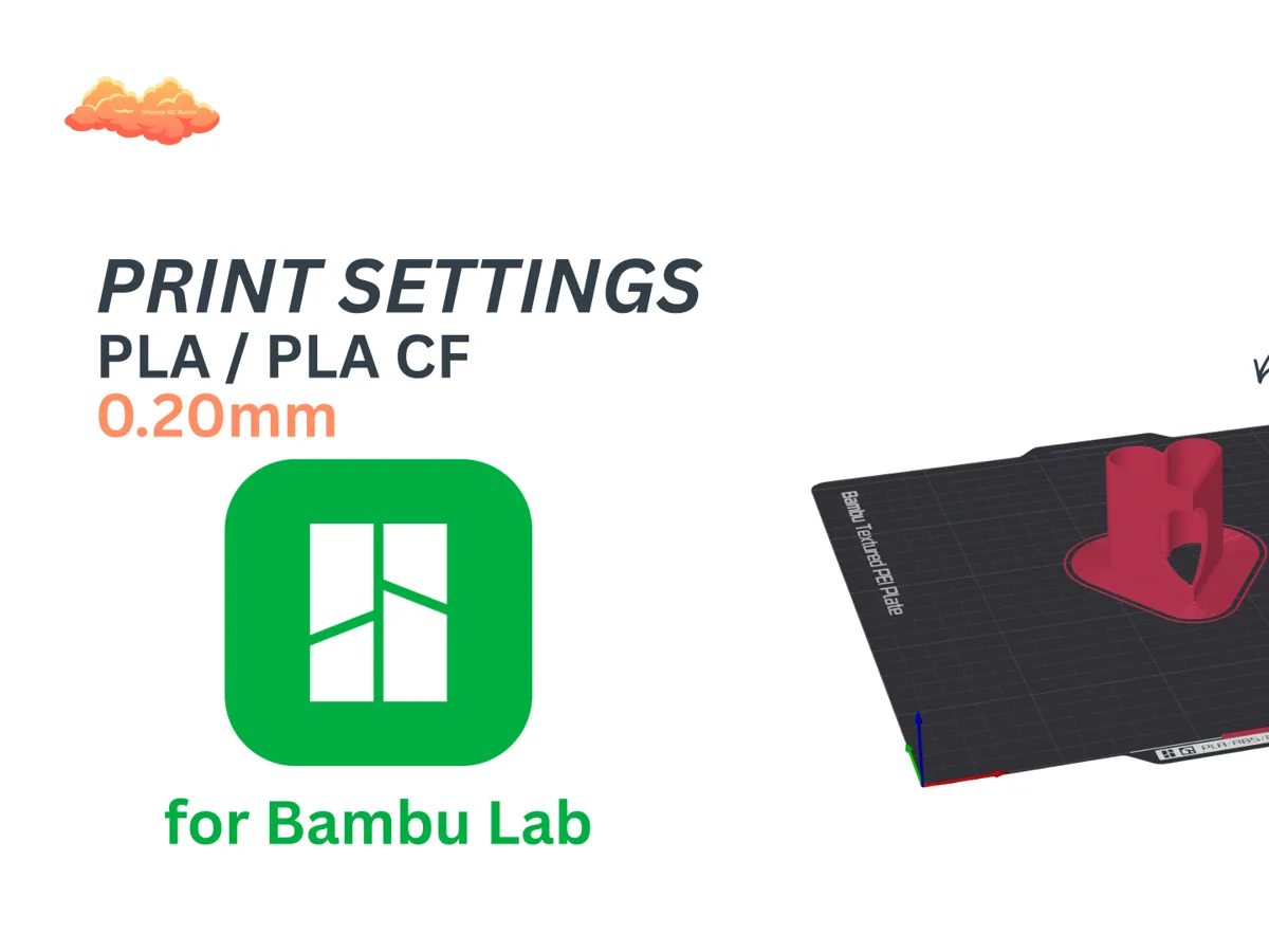 PLA / PLA CF – Print Settings for Bambu Lab 0.20 - Free 3D Print Model ...