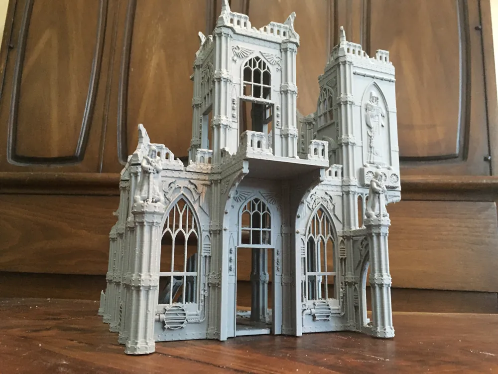 Gothic Senate Terrain Base Left Ruin Warhammer 40k by PrussianBlue ...